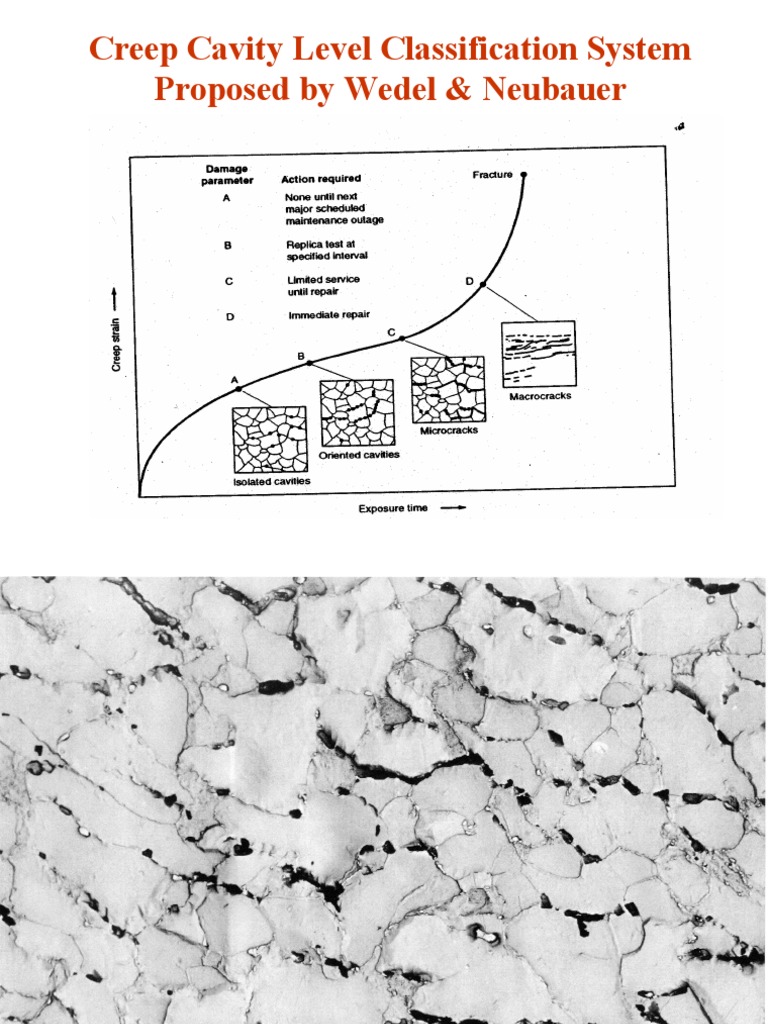 Creep Cavity Level Classification System Proposed by Wedel & Neubauer | PDF