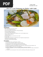 Subanen Basic Language Study 1 | PDF | Cooking, Food & Wine | Language ...