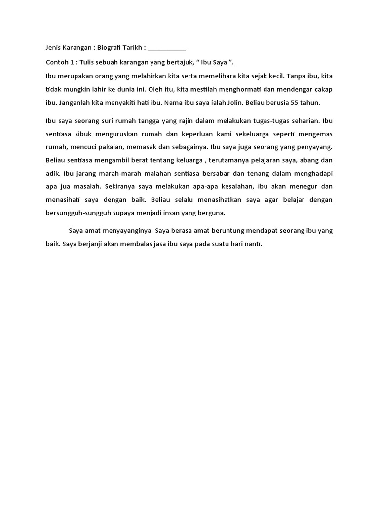 Jenis Karangan Biografi Pdf