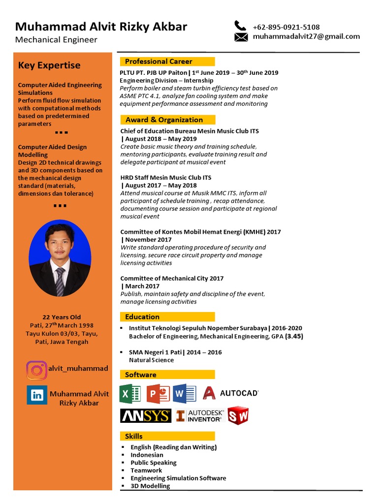 Muhammad Alvit Rizky Akbar: Key Expertise | PDF | Engineering | Simulation