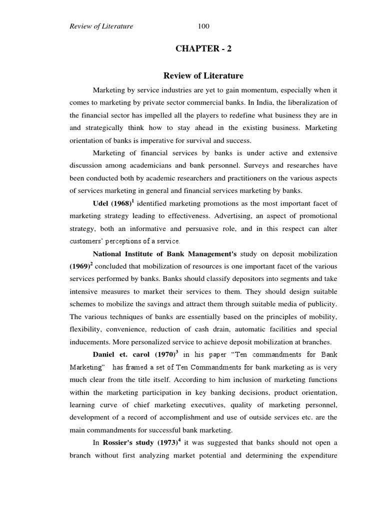 Chapter - 2: Review of Literature | PDF | Marketing | Customer Satisfaction