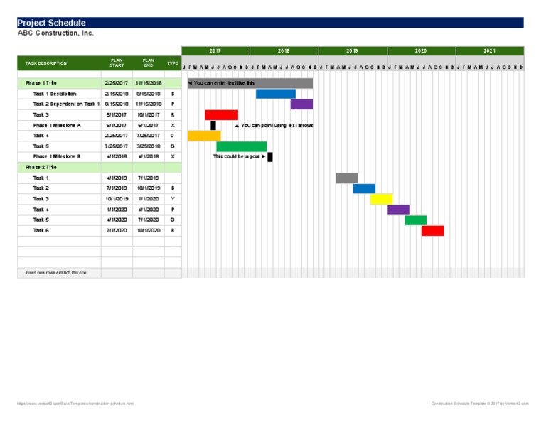 Project Schedule: ABC Construction, Inc | PDF