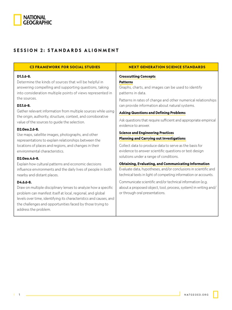 S2 Standards Alignment | PDF | Science | Data