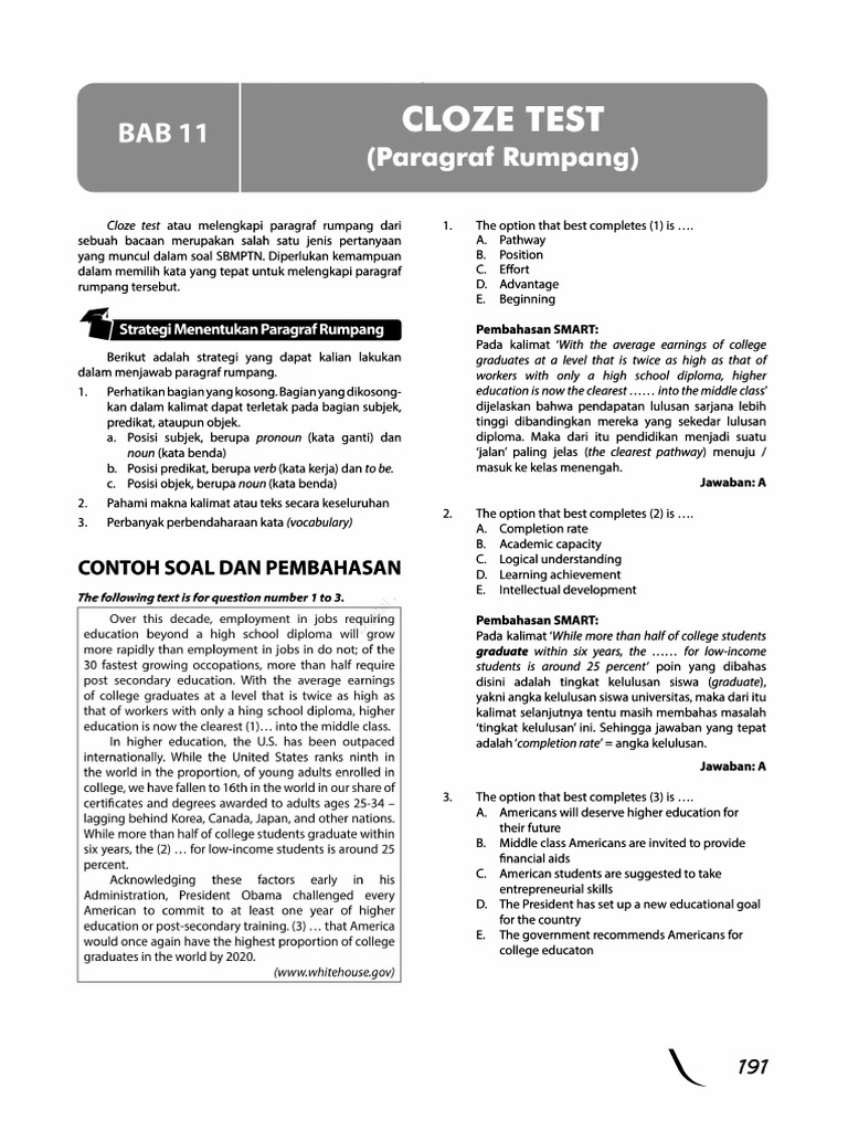 Cloze Test 2 PDF