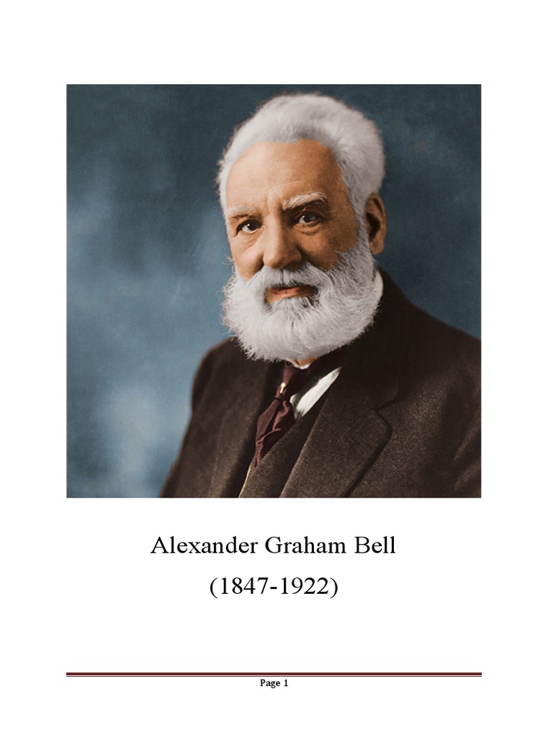 Alexander Graham Bell | PDF | Telecommunications | Electronics