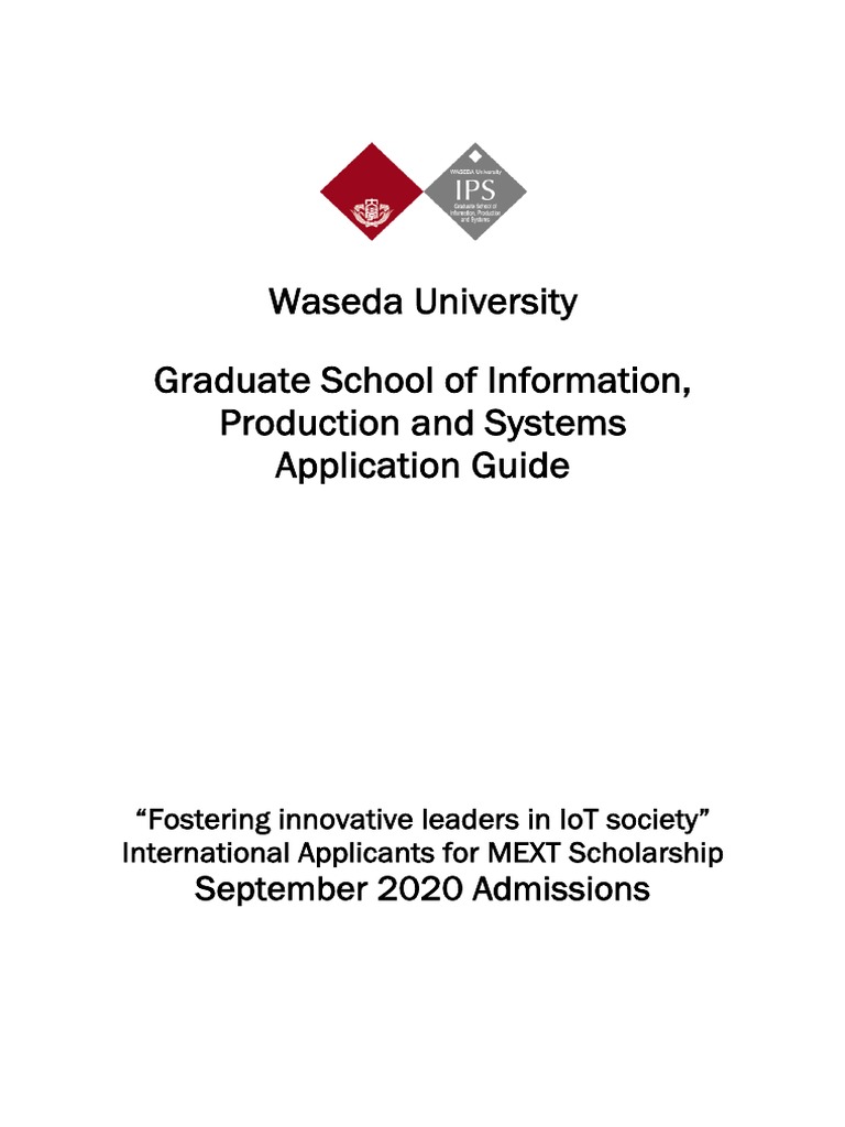 Waseda University Graduate School of Information, Production and ...