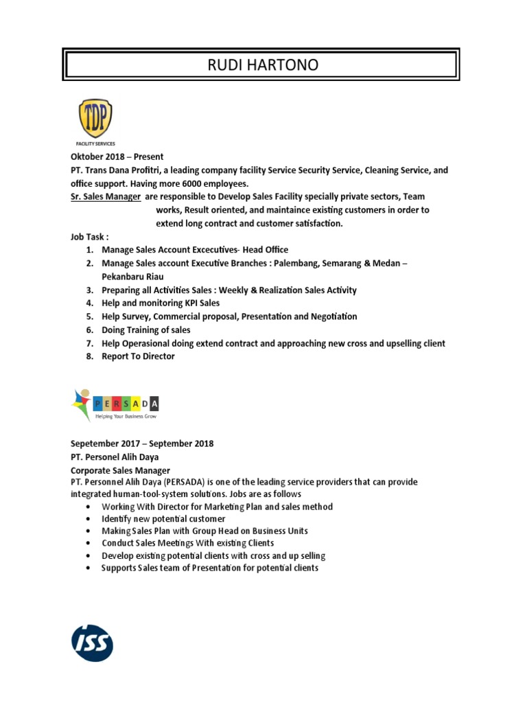 CV Rudi Hartono | PDF