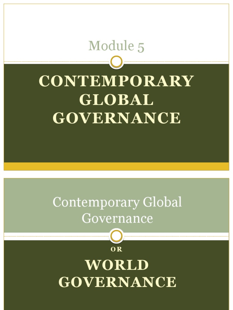 Global Governance | PDF | Global Governance | United Nations