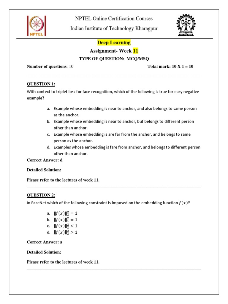 Assignment Week 11-Deep-Learning PDF | PDF | Image Segmentation ...