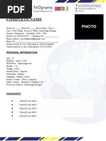 Training-Manpower Credentials Format | PDF