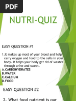 Nutrition Month Quiz Bee Reviewer | PDF | Foods | Vitamin