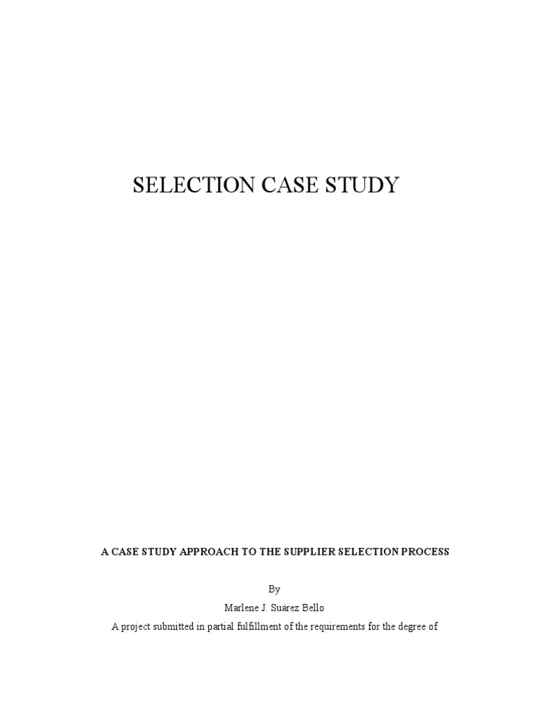 Selection Case Study | PDF | Principal Component Analysis | Supply ...
