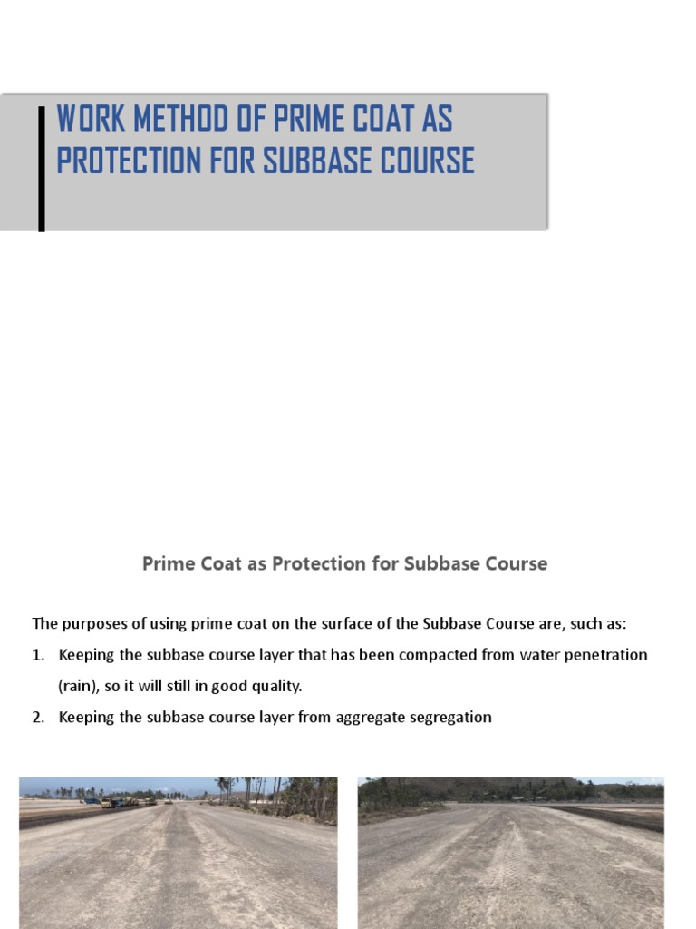 Protect subbase with prime coat | PDF | Structural Engineering | Civil ...
