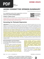 Clinical Practice Guideline - ACOG | PDF | Postpartum Period | Obstetrics