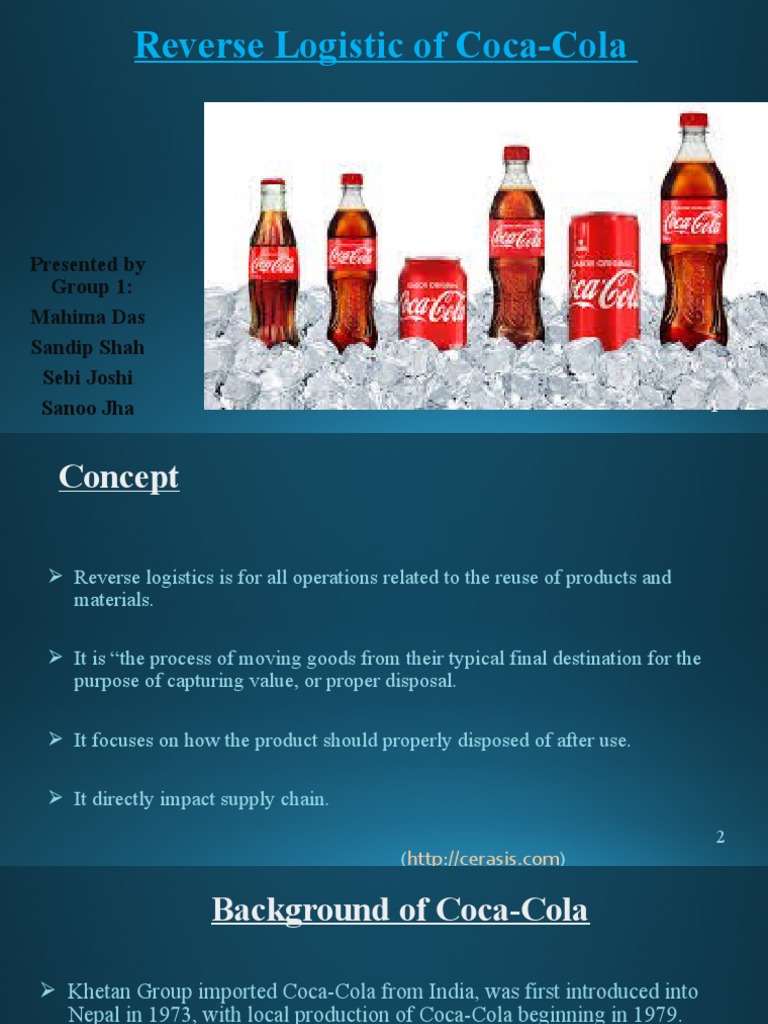 Reverse Logistic of Coca-Cola: Presented by Group 1: Mahima Das Sandip ...