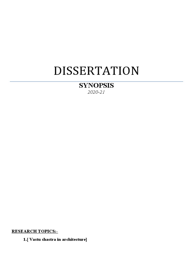 Dissertation: Synopsis | PDF | Design | Memory