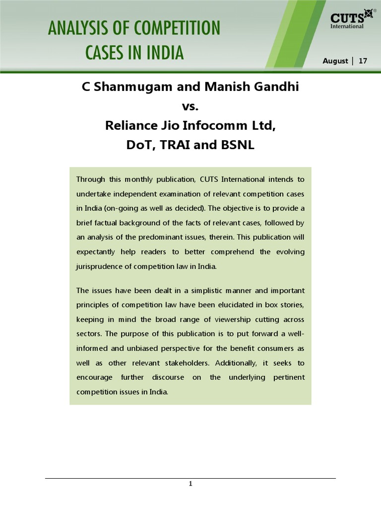 Edition-6-Analysis of Competition Cases in India | PDF | 4 G | 3 G