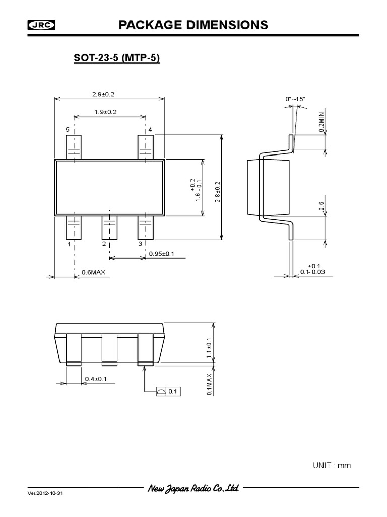 Package Dimensions: SOT-23-5 (MTP-5) | PDF