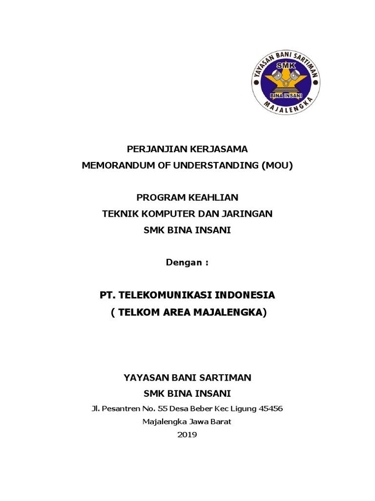 Mou Telkom | PDF