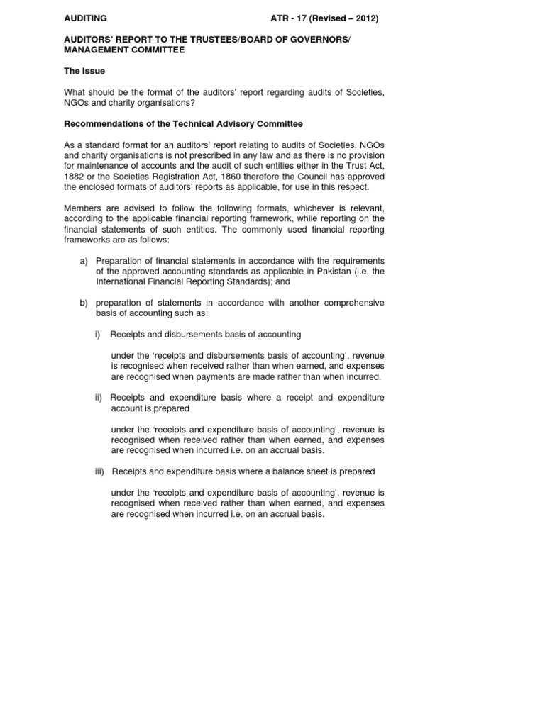 Atr 17 | PDF | Audit | Financial Statement