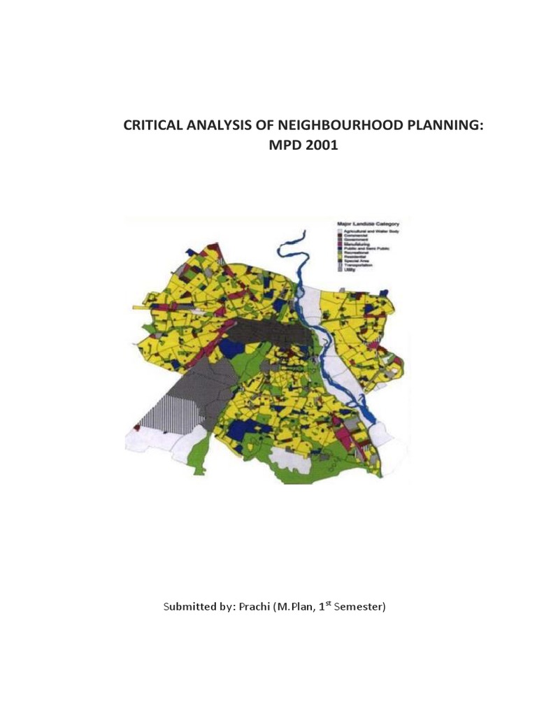 Critical Analysis of Neighbourhood | PDF | Neighbourhood | Urban Design