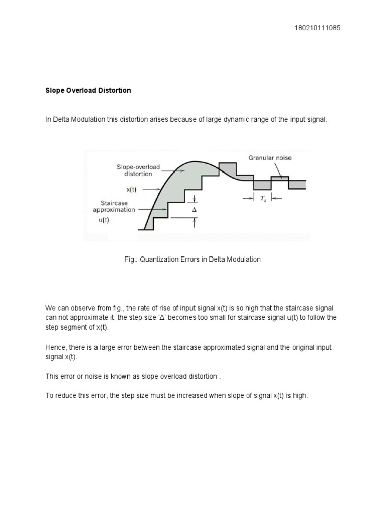 Slope Overload Distortion | PDF