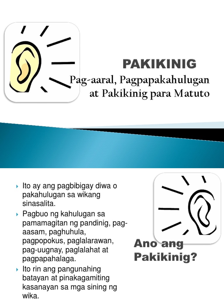 A - Pakikinig PDF | PDF