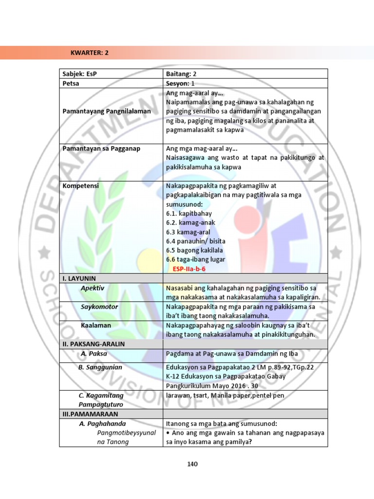 Esp-Grade-2-Q2 - For Printing PDF | PDF