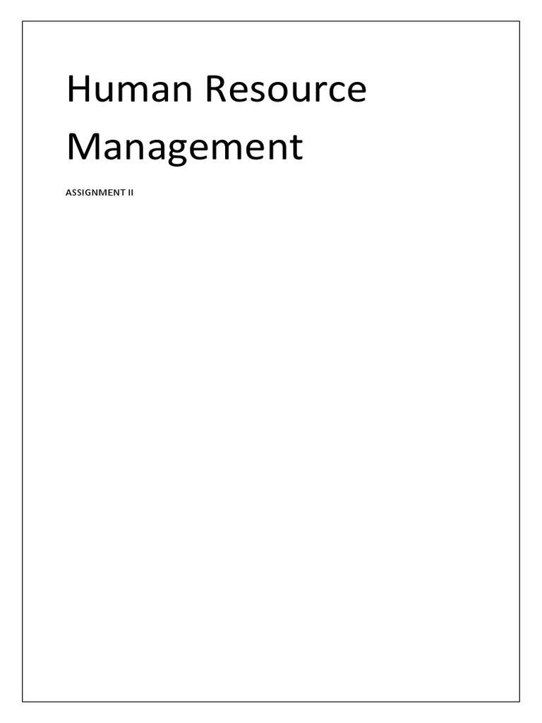 HRM Assignment 2 | PDF | Statistical Significance | Recruitment