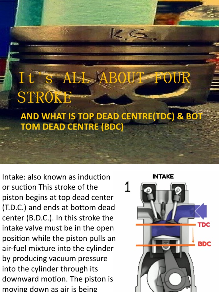 Four Stroke Engine Cycle: TDC & BDC | PDF