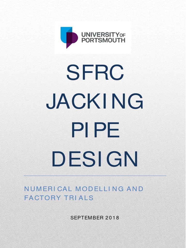 SFRC Jacking Pipe Design: Numerical Modelling and Factory Trials | PDF ...