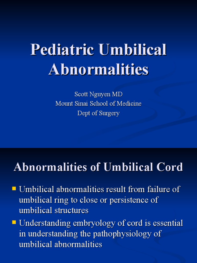 Infant Umbilical Abnormalities | PDF | Digestive Diseases ...