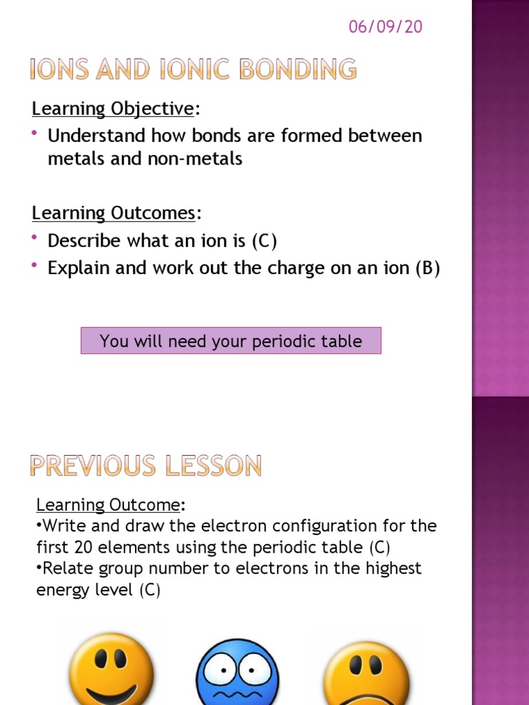 Ions and Ionic Bonding | PDF | Ion | Ionic Bonding