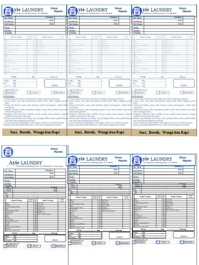 Bon Laundry | PDF