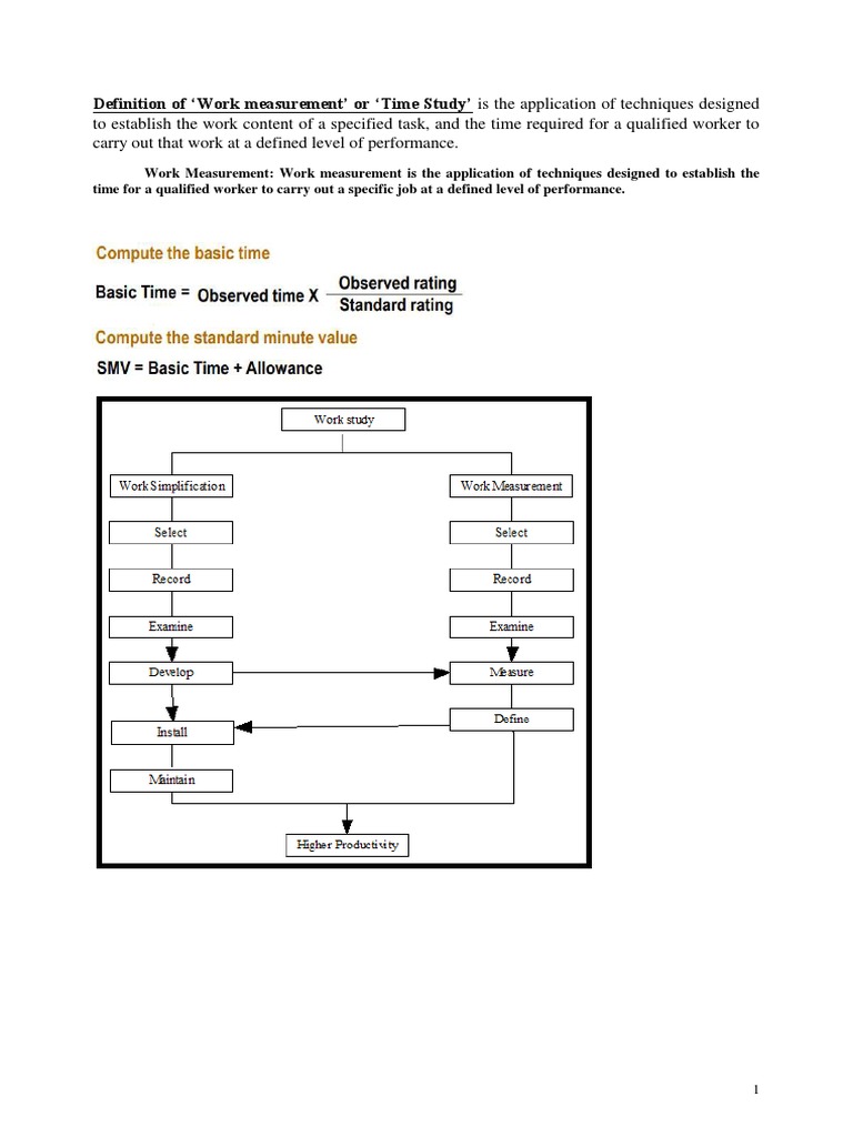 Time Study | PDF | Business