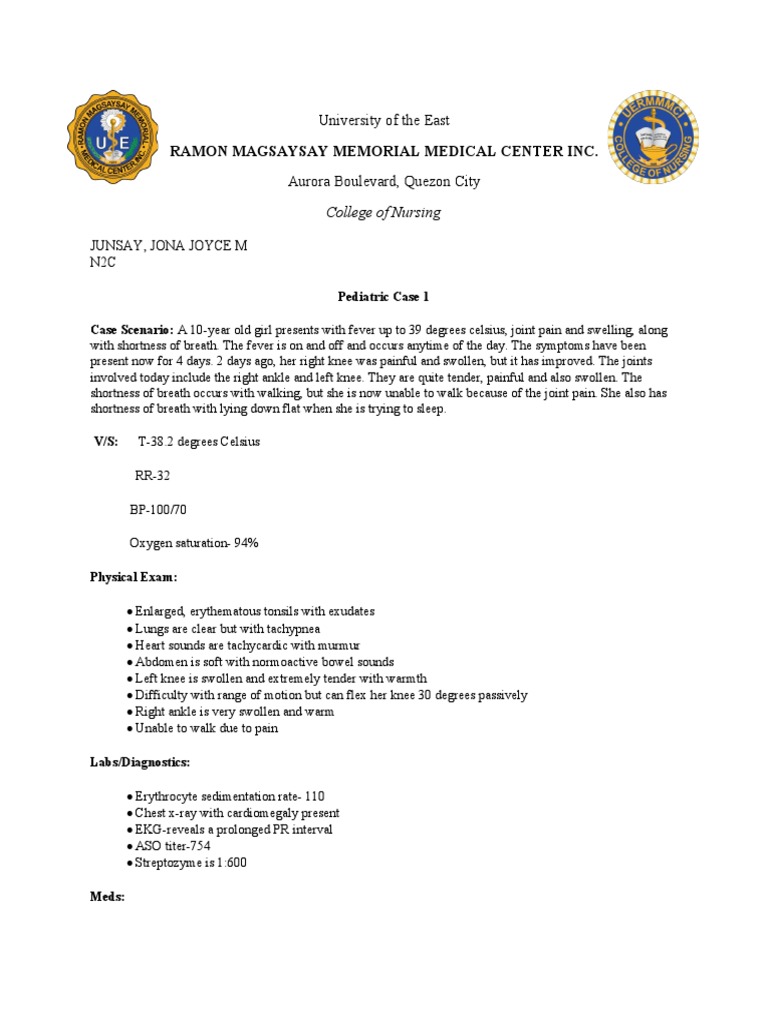 Pedia Case 3 | Download Free PDF | Medical Specialties | Health Sciences