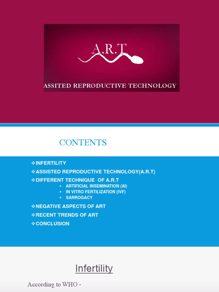 Assited Reproductive Technology | PDF | Infertility | In Vitro ...