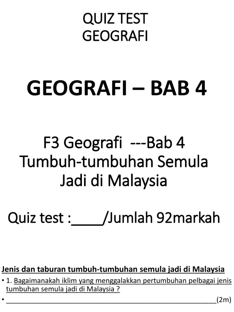 F3 Quiz Geo | PDF