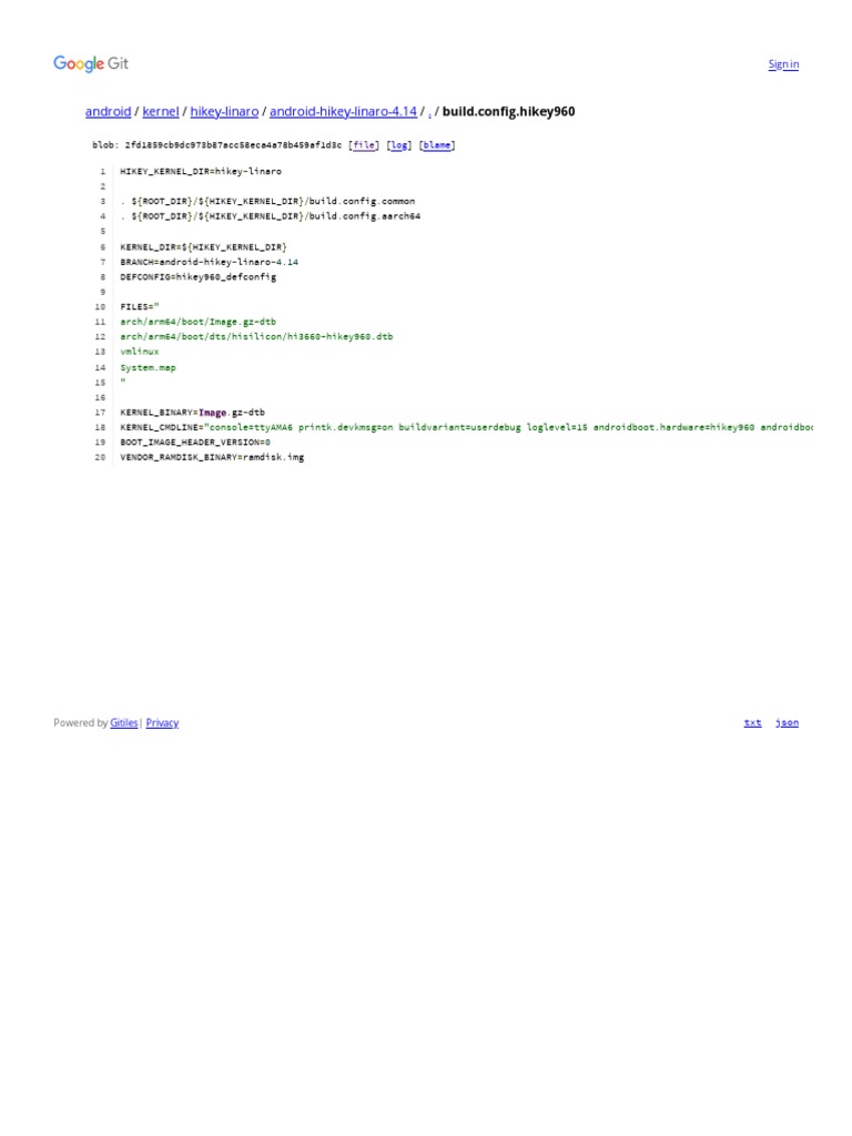 Build - Con G.hikey960: Android Kernel Hikey-Linaro Android-Hikey-Linaro-4.14 | PDF