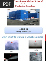 Note of Aluminium Phosphide Fumigation | PDF | Pest (Organism) | Agriculture
