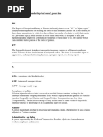 Workers Compensation Acronyms Guide | PDF | Workers' Compensation ...