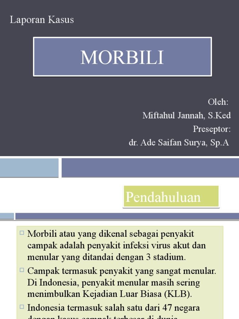 Lapkas Morbili | PDF
