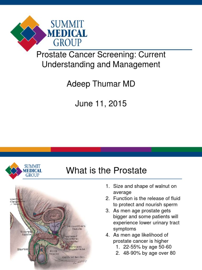 Prostate Cancer Screening: Current Understanding and Management Adeep ...