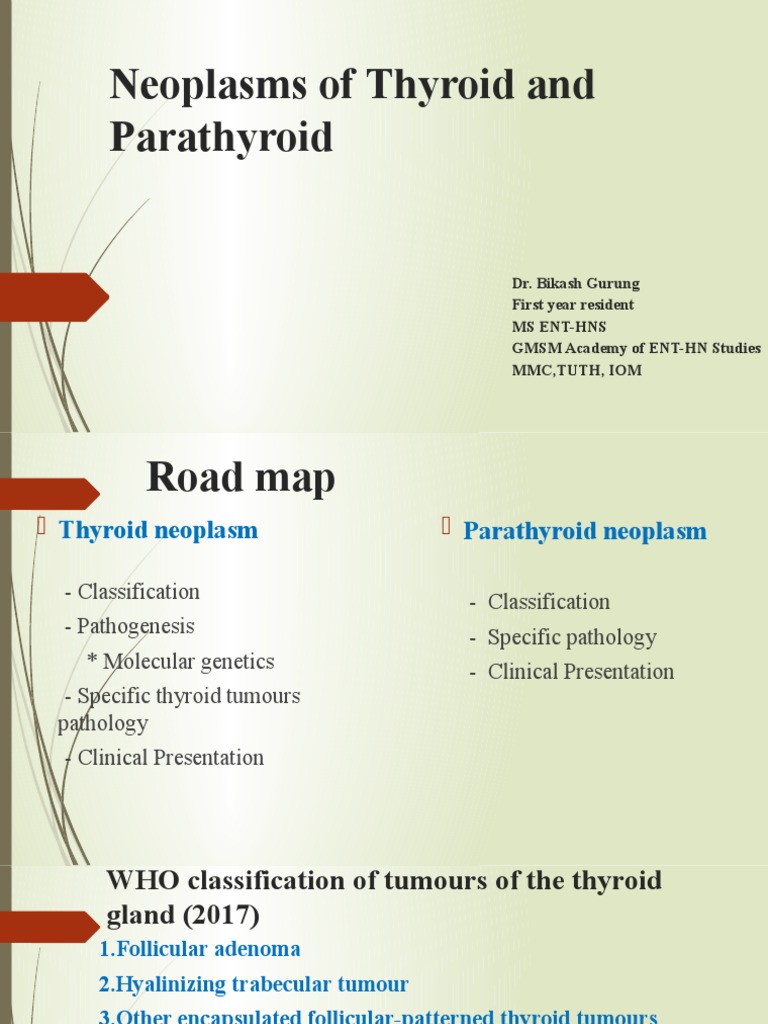 Thyroid and Parathyroid Neoplasms Classification and Pathogenesis | PDF ...