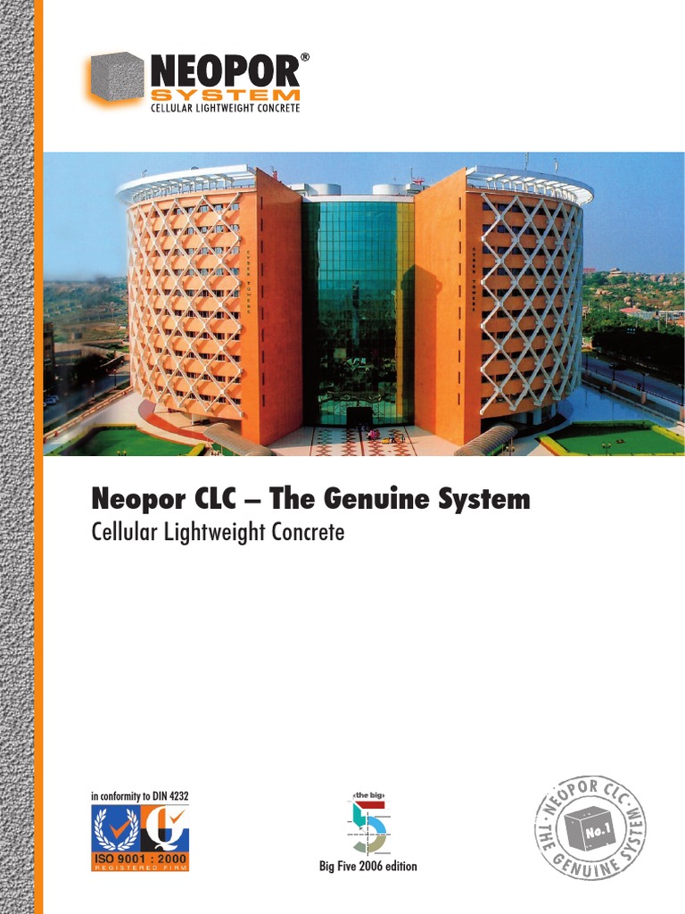 Neopor CLC: Lightweight Concrete Solutions | PDF | Polystyrene | Fly Ash