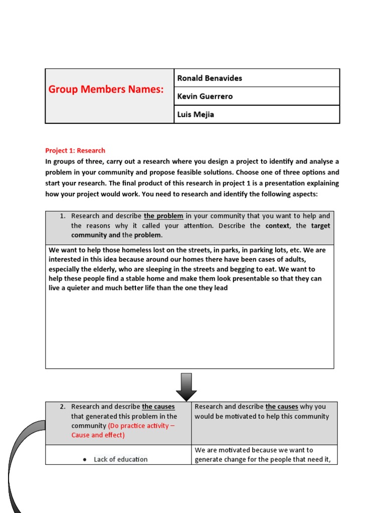 Project 1 Guidelines - Research Document | PDF | Homelessness | Poverty