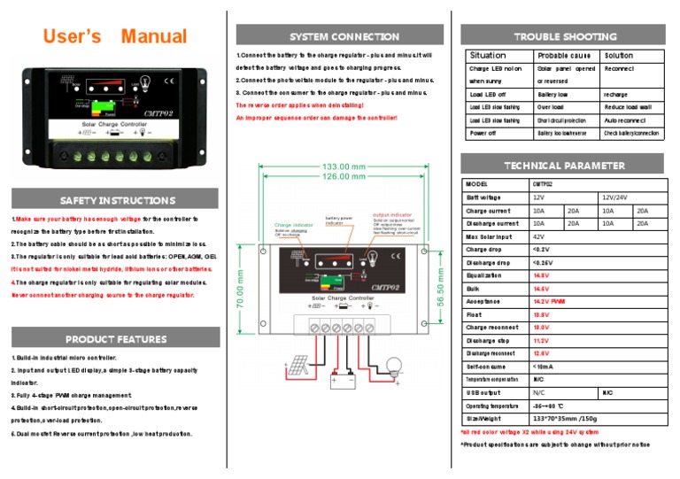 User's Manual: System Connection Trouble Shooting | PDF | Rechargeable ...