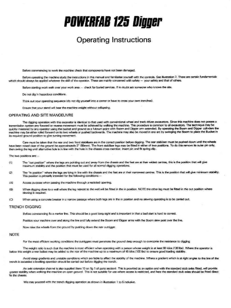 Powerfab 125 Manual | PDF
