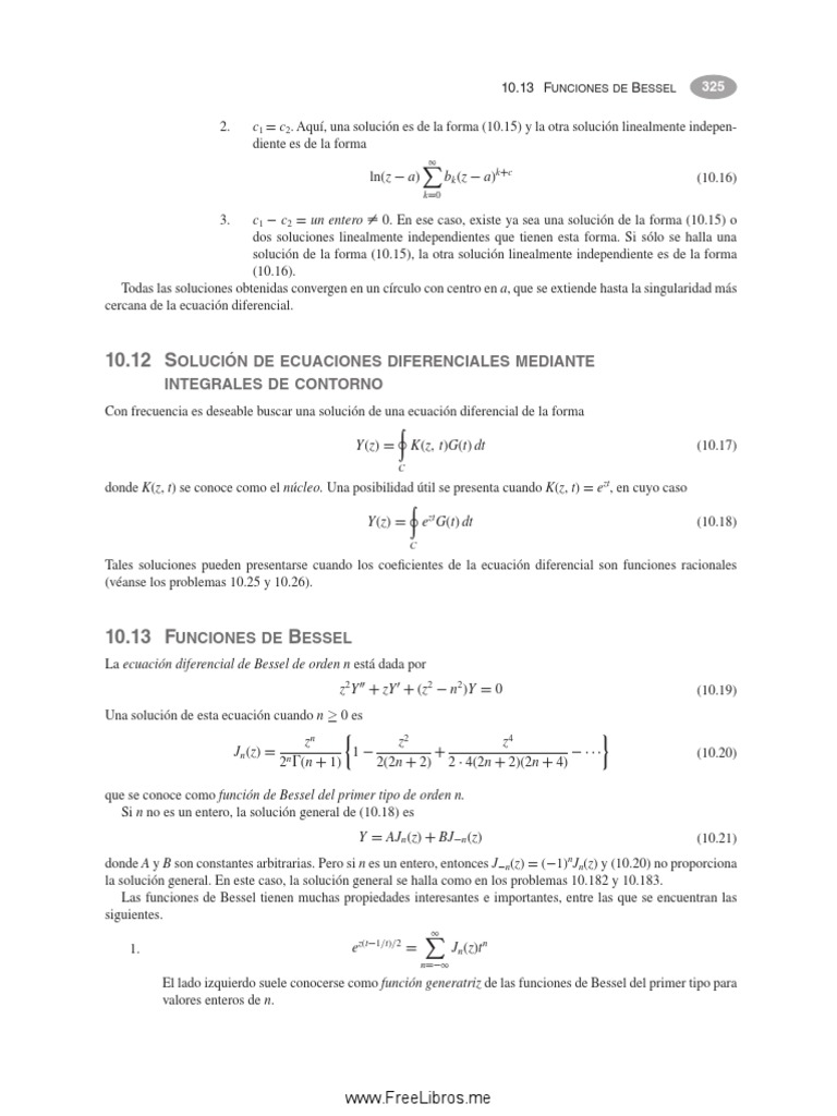 Funcion de Bessel | PDF | Combinatoria | Ecuaciones