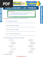 Guía N°3 El Verbo. Séptimo Grado . | PDF | Verbo | Sintaxis